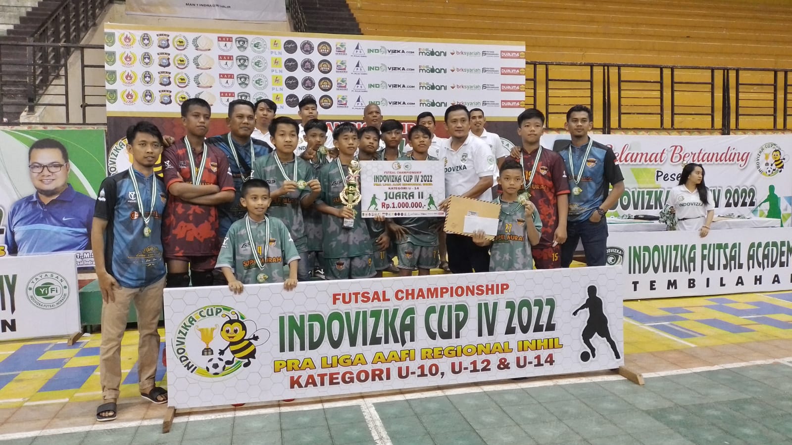 Turnamen Futsal Indovizka Cup IV Memasuki Partai Final, Berikut Daftar Juaranya